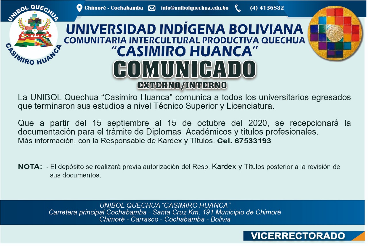 COMUNICADO EXTERNO/INTERNO